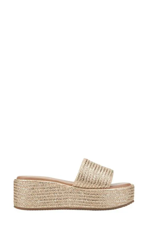 Marc Fisher Daylin Platform Sandals - Gold