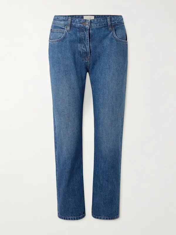 THE ROW Mid-rise Straight-leg Jeans