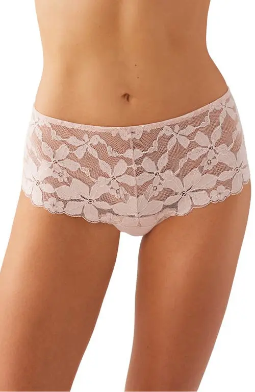 Wacoal Feeling Famous Tanga - Rose Smoke/ White