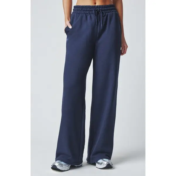 FLORENCE BY MILLS Cozy Crush Wide Leg Sweatpants - Navy
