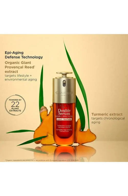 Clarins Double Serum® Light Texture Firming, Radiance Boosting & Pore Refining Serum - No Color