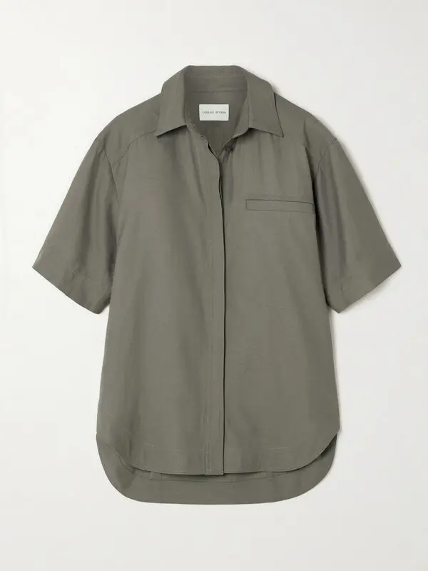 Loulou De Saison Moheli Woven Shirt - Gray