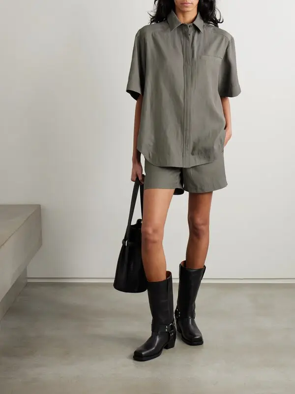 Loulou De Saison Moheli Woven Shirt - Gray