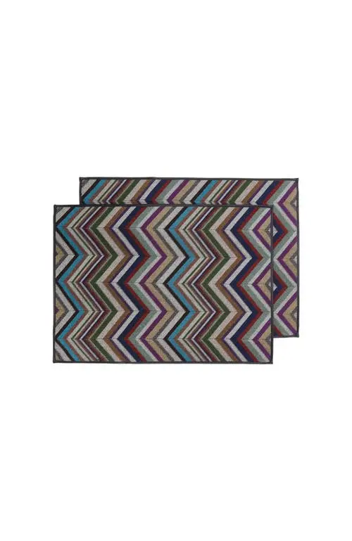 Missoni Pair Of Two Holiday Placemats 38x52 Cm - Multicoloured