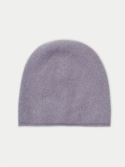 GOBI MONGOLIAN CASHMERE Cashmere Slouchy Beanie - Purple Ash