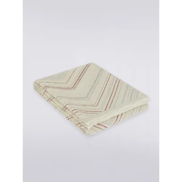 Missoni Catullo 130x190 Cm Wool And Cashmere Blanket - White