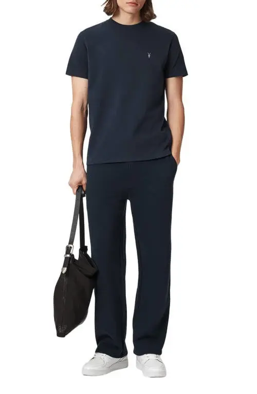 ALLSAINTS Dexter Logo Embroidered T-shirt - Navy Blue