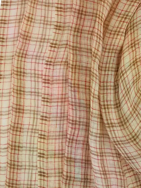 FERRAGAMO Tartan Scarf - Neutrals