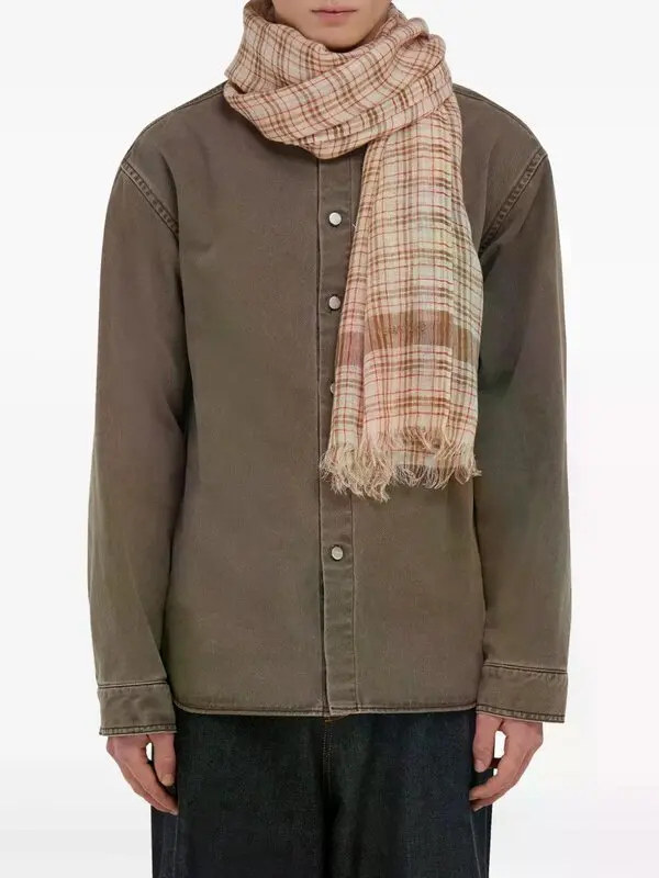 FERRAGAMO Tartan Scarf - Neutrals