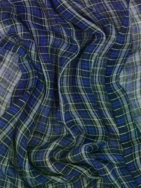 FERRAGAMO Tartan Scarf - Blue