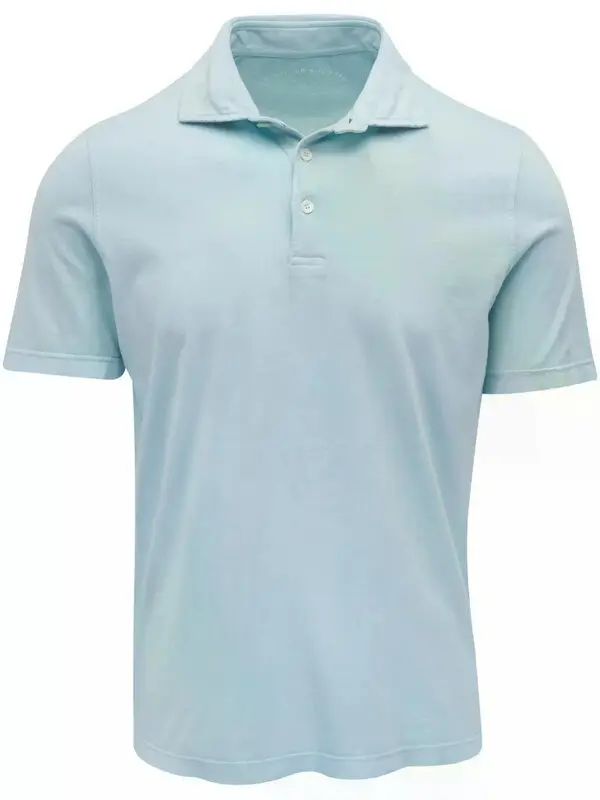 Fedeli Jersey Polo Shirt - Blue
