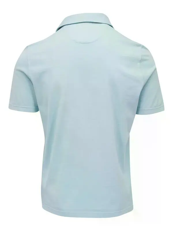 Fedeli Jersey Polo Shirt - Blue