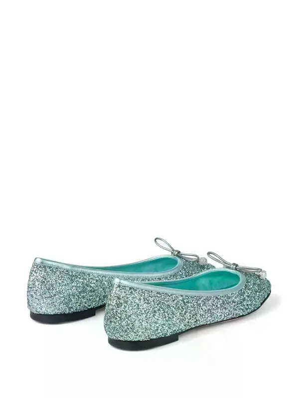 JIMMY CHOO Elme Ballet Flats - Green