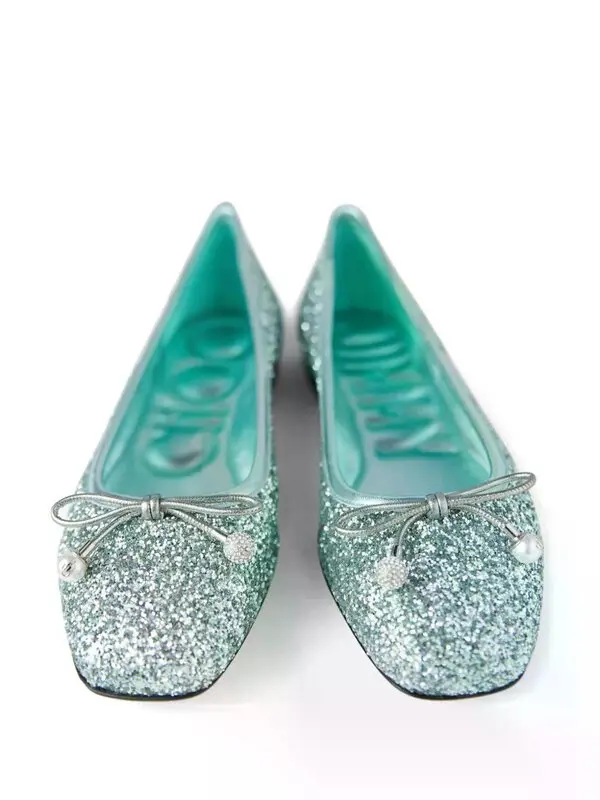 JIMMY CHOO Elme Ballet Flats - Green