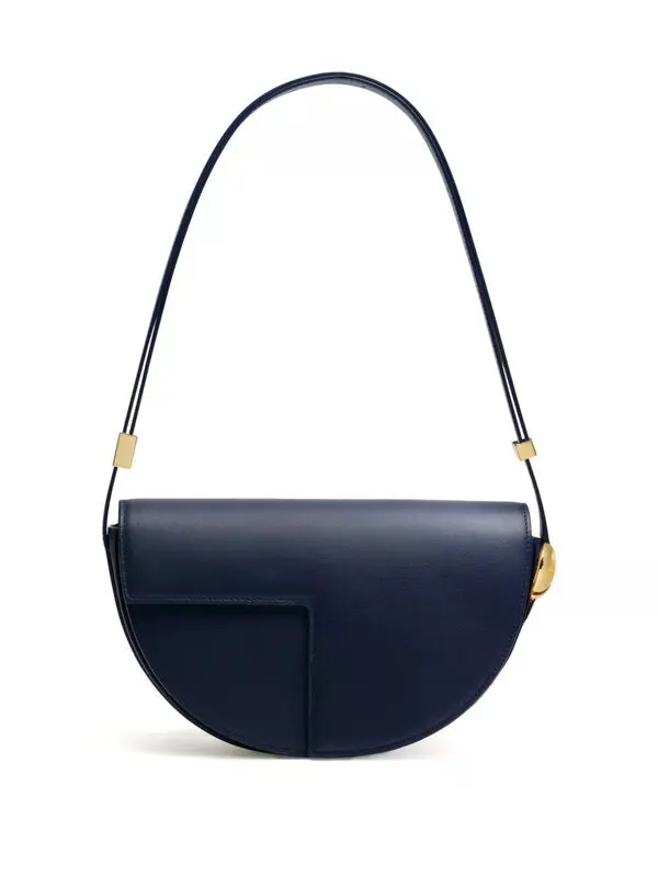 PATOU Le Leather Shoulder Bag - Blue