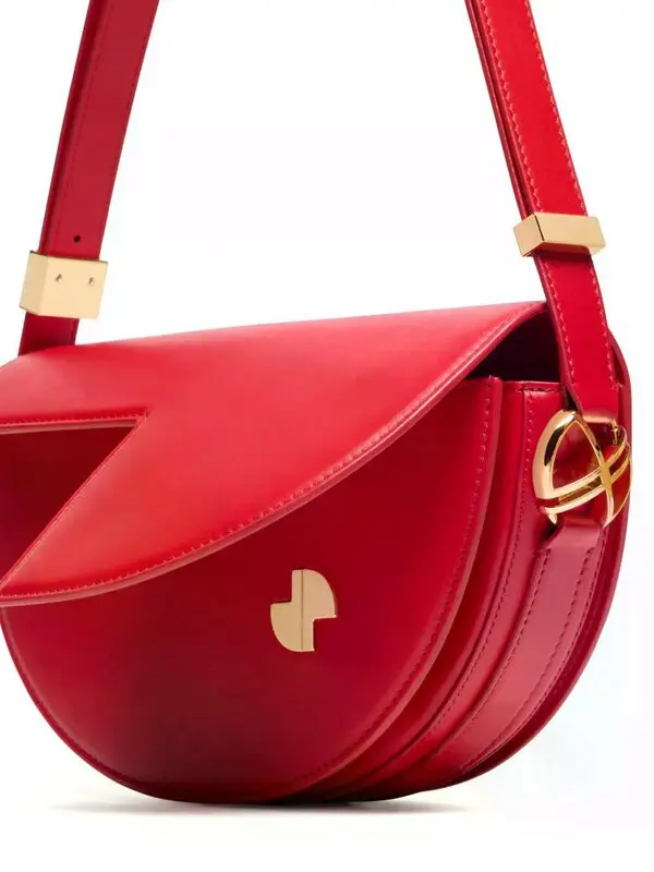 PATOU Le Leather Shoulder Bag - Red