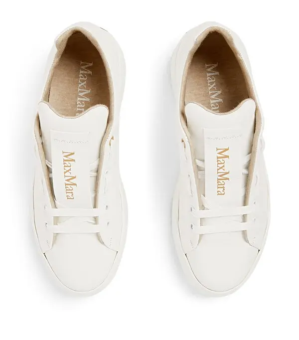 Max Mara Leather Sneakers