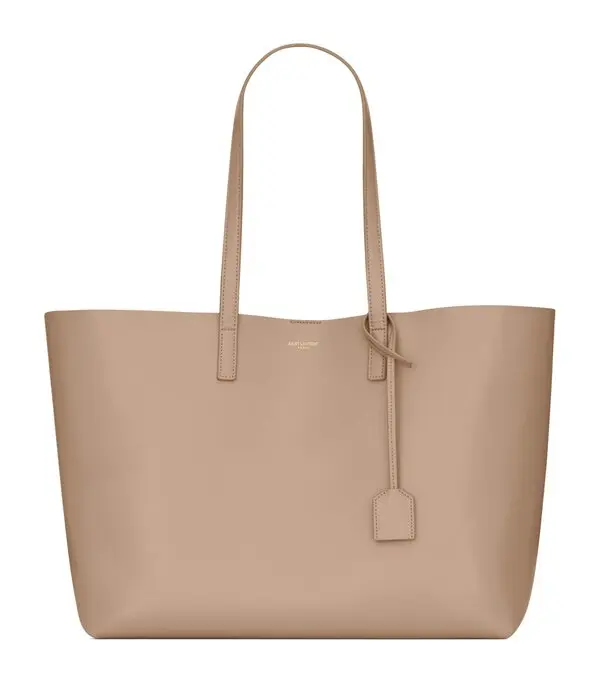 Saint Laurent East/west Shopper Tote Bag - Beige