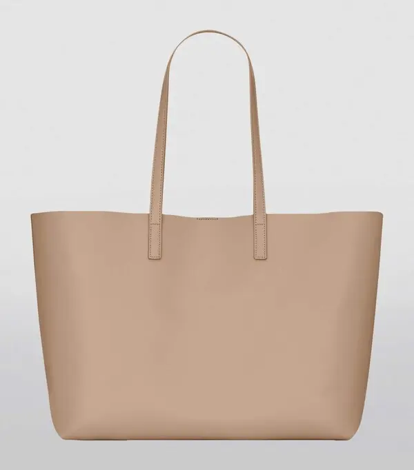 Saint Laurent East/west Shopper Tote Bag - Beige