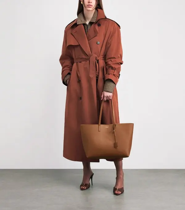 Saint Laurent East/west Shopper Tote Bag - Red