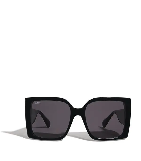 Max Mara Acetate Oversized Square Sunglasses - Black