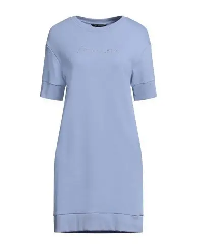 Armani Exchange Mini Dress With Embroidered Logo - Lilac