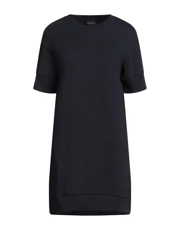 Armani Exchange Mini Dress With Embroidered Logo - Navy