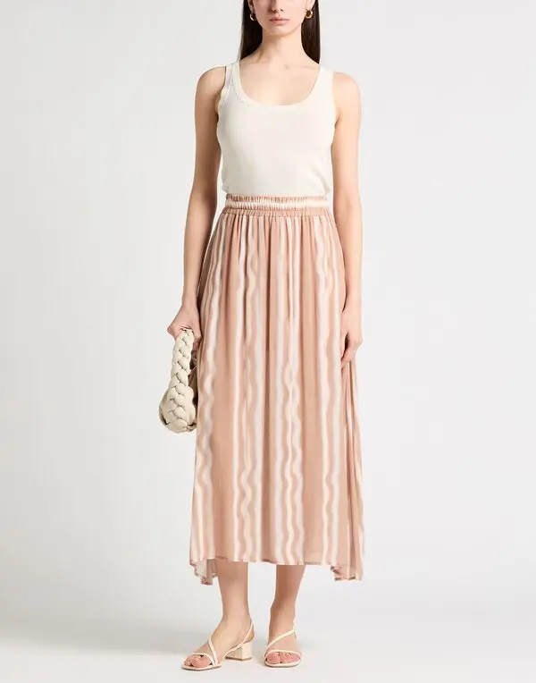 Armani Exchange Viscose Maxi Flared Skirt