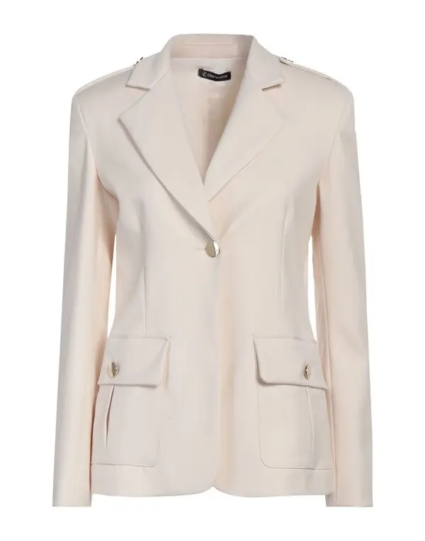 CRISTINAEFFE Single-breasted Twill Blazer - White
