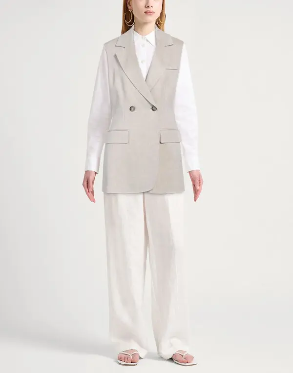 Peserico Sleeveless Double-breasted Blazer
