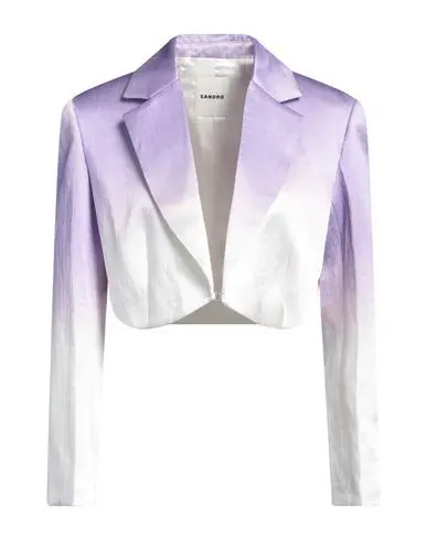 Sandro Single-breasted Tie-dyed Blazer - Purple