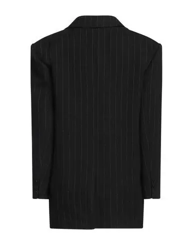 Sandro Double-breasted Pinstriped Blazer - Black