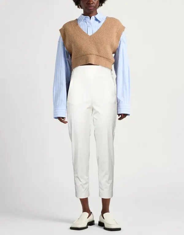 Peserico Tapered Woven Pants - Ivory