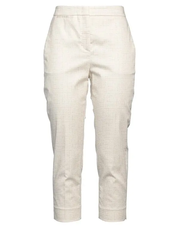 Peserico Tapered Houndstooth Cropped Pants