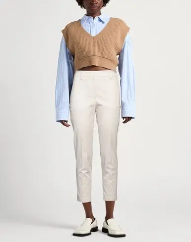 Peserico Tapered Polka Dot Trousers - Beige