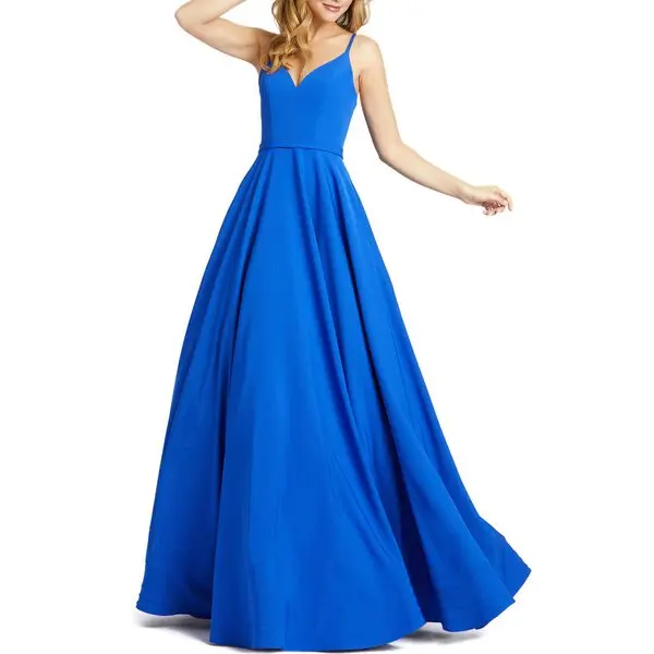 Mac Duggal Classic A-line Ballgown - Royal