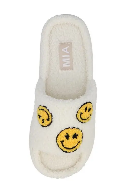 Mia Huggie Platform Sandal - Triple Yellow Smiles