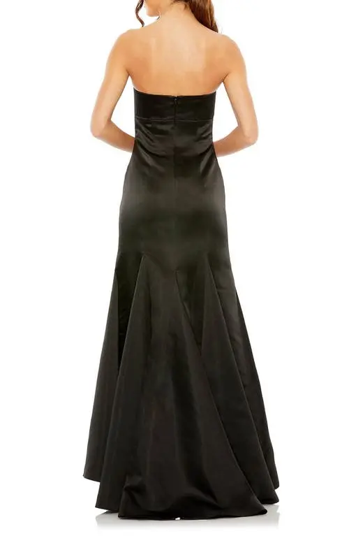 Mac Duggal Strapless Mermaid Gown - Black