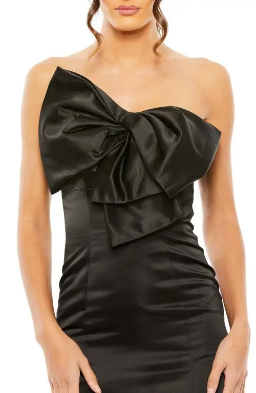 Mac Duggal Strapless Mermaid Gown - Black