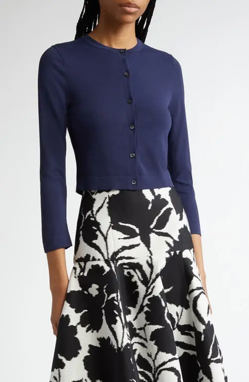 Michael Kors Cropped Cardigan - Maritime