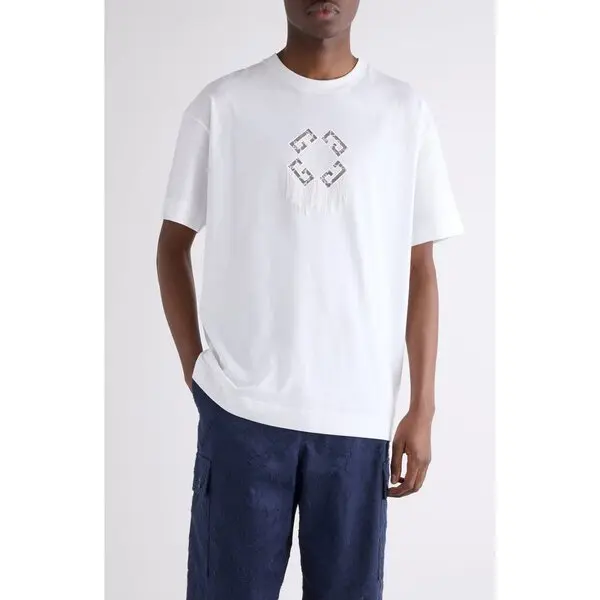 Givenchy Regular Fit 4g Lace Cutout T-shirt