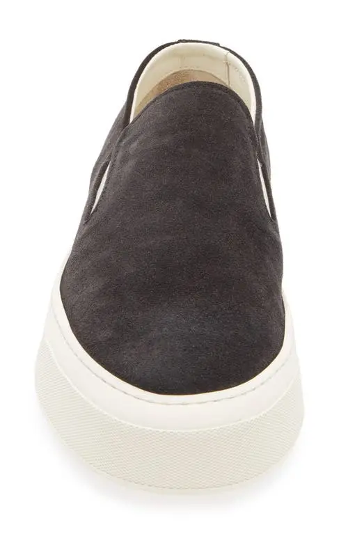 COMMON PROJECTS Suede Slip-on Sneakers - Off Black
