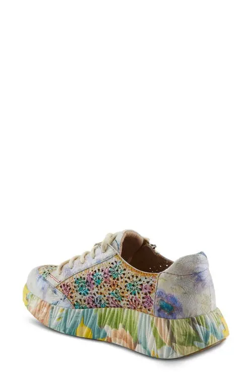 SPRING STEP SHOES Bloomington Platform Sneakers - Beige Multi