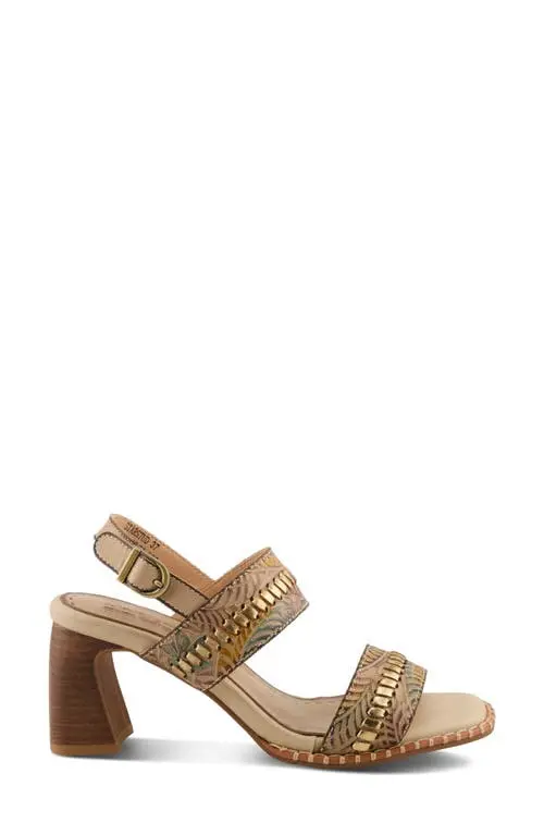 SPRING STEP SHOES Starstud Slingback Sandal - Beige Multi