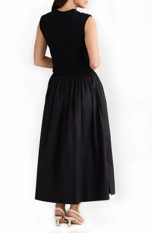 BRAVE+TRUE Daphne Mixed Media Maxi Dress