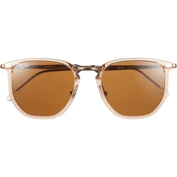 Ray-ban 53mm Geometric Sunglasses - Brown