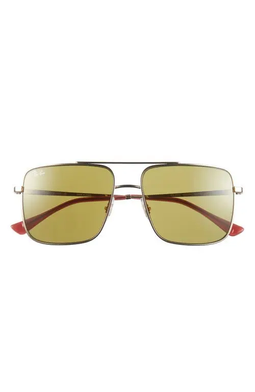Ray-ban 56mm Square Sunglasses - Pale Gold