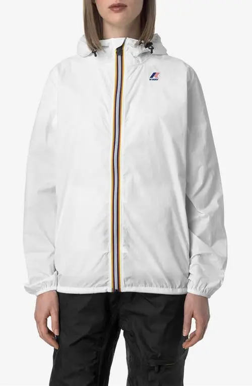K-WAY Le Vrai 4.0 Claude Water Repellent Jacket - White