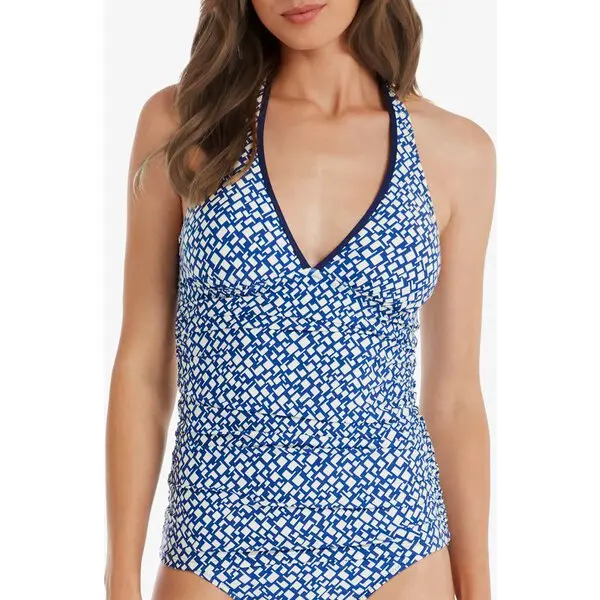 Helen Jon Halter Tankini Top - Cap Ferrat