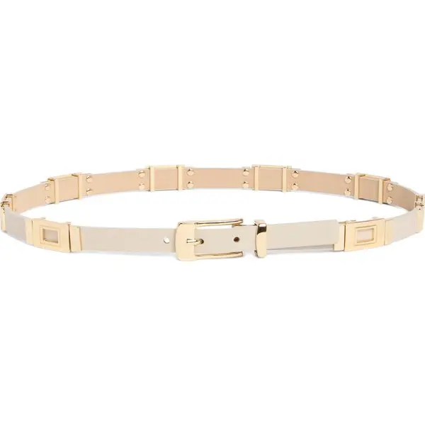 B-low The Belt Roma Leather Belt - Bone Gold